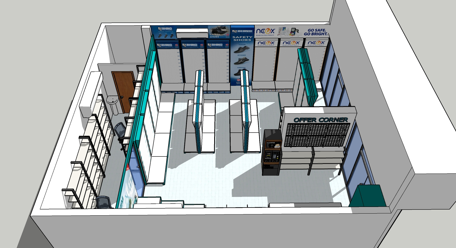 3D Design Total Tool Showroom Sharjah by Janaka on Dribbble