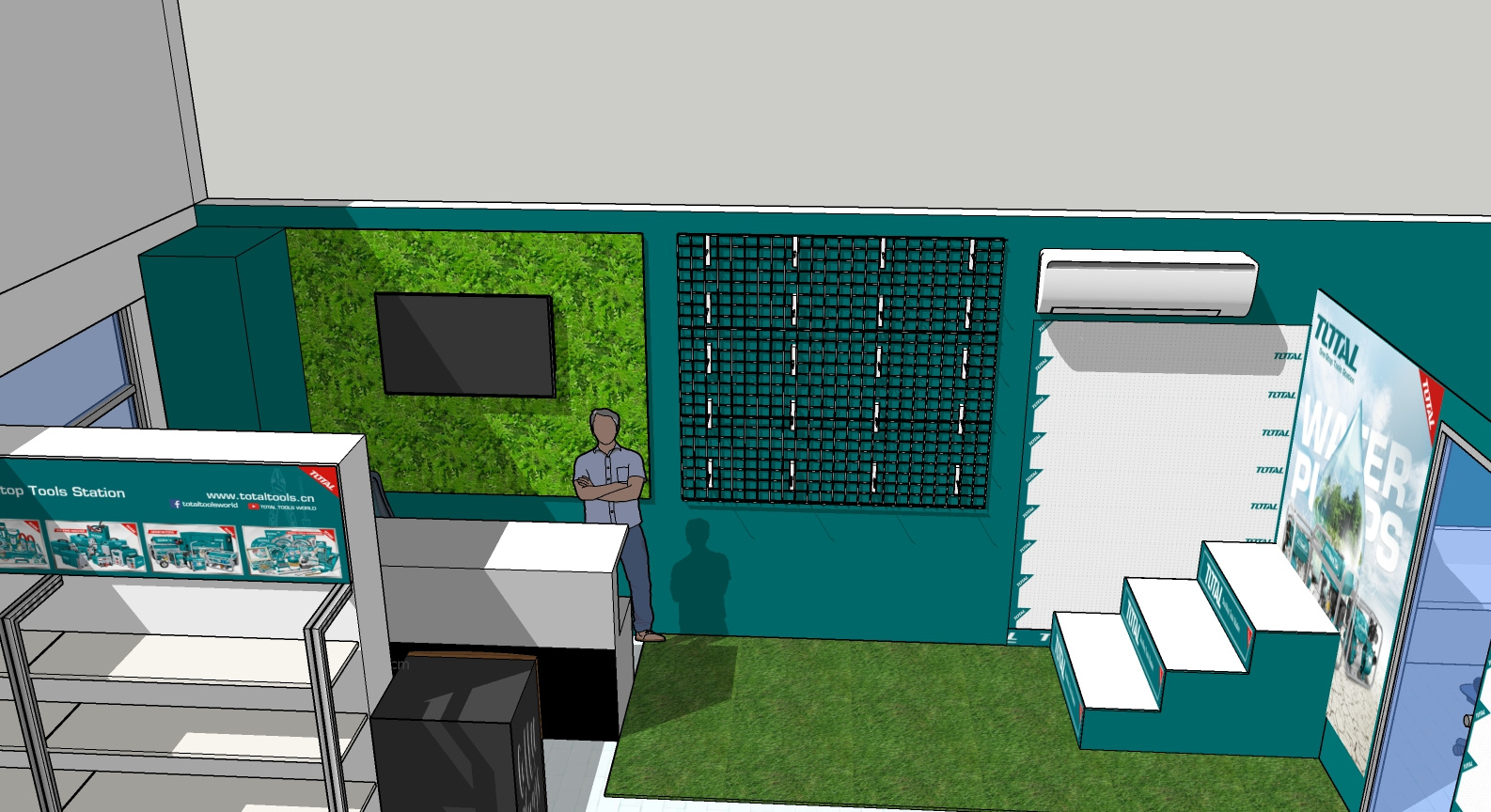 3D Design Total Tool Showroom Sharjah by Janaka on Dribbble