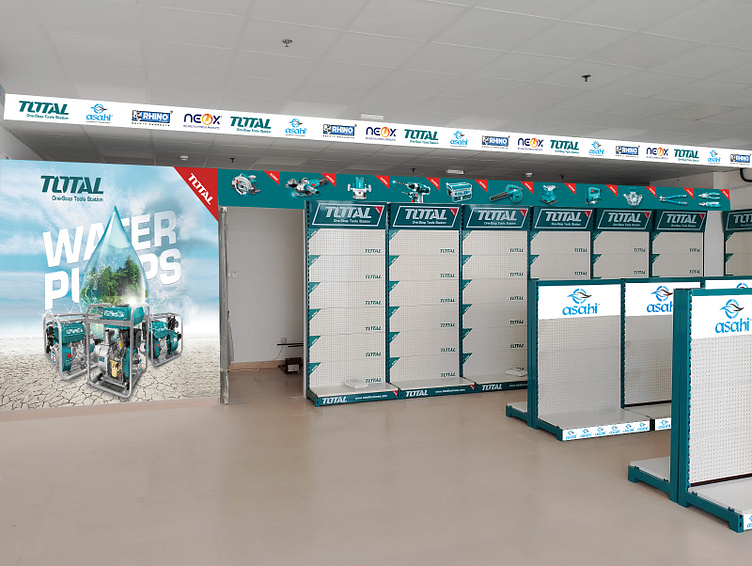 3D Design Total Tool Showroom Sharjah by Janaka on Dribbble
