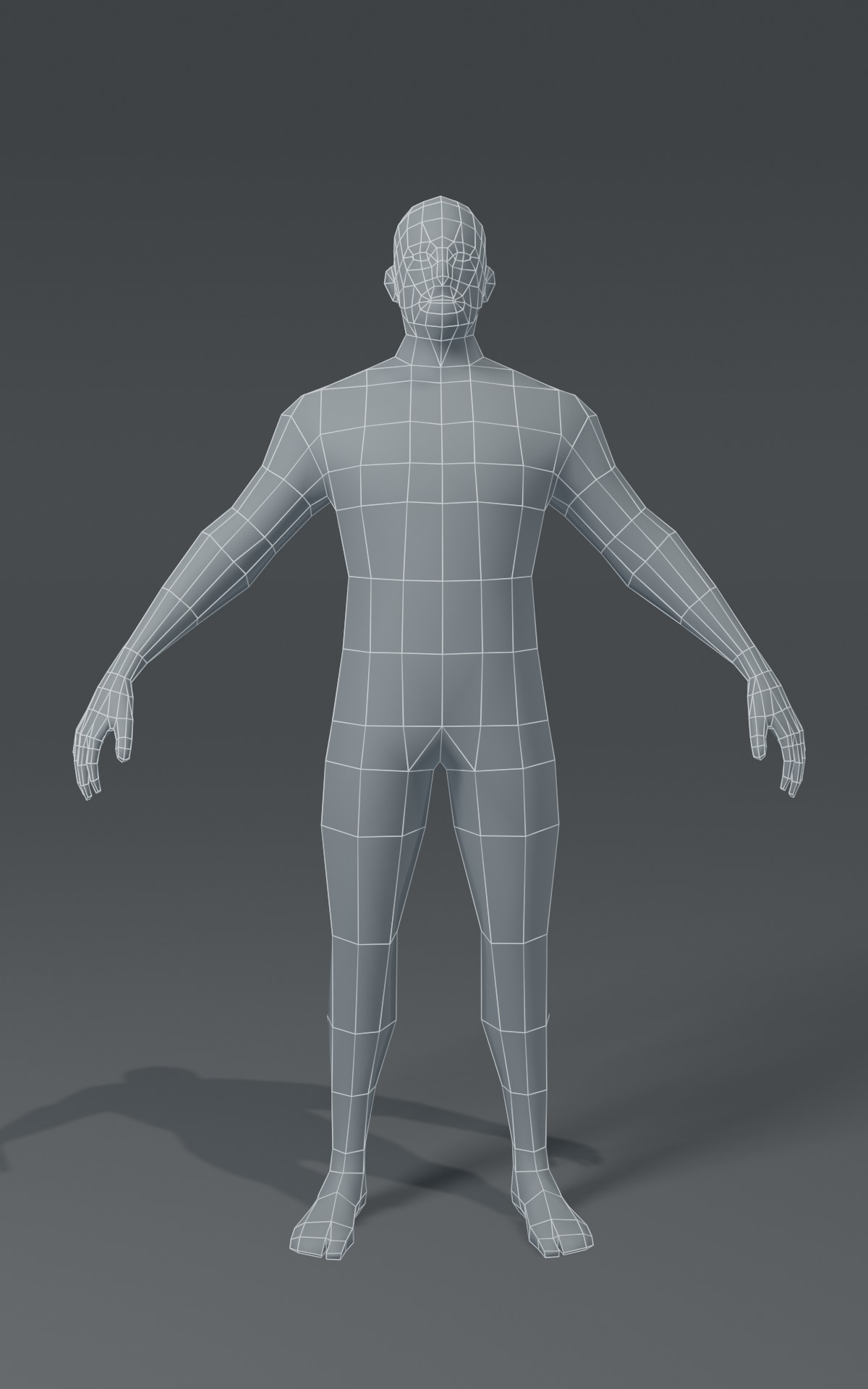 Male Body Base Mesh 3D Model 1k Polygons by 3D-Disco on Dribbble