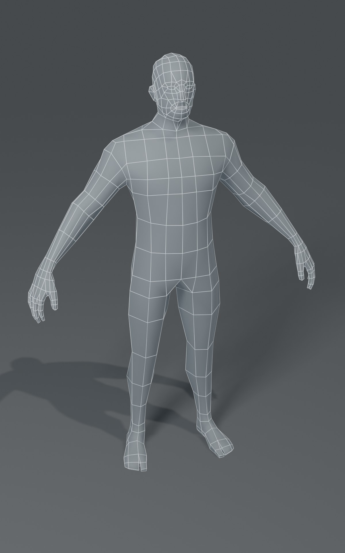 Male Body Base Mesh 3D Model 1k Polygons by 3D-Disco on Dribbble