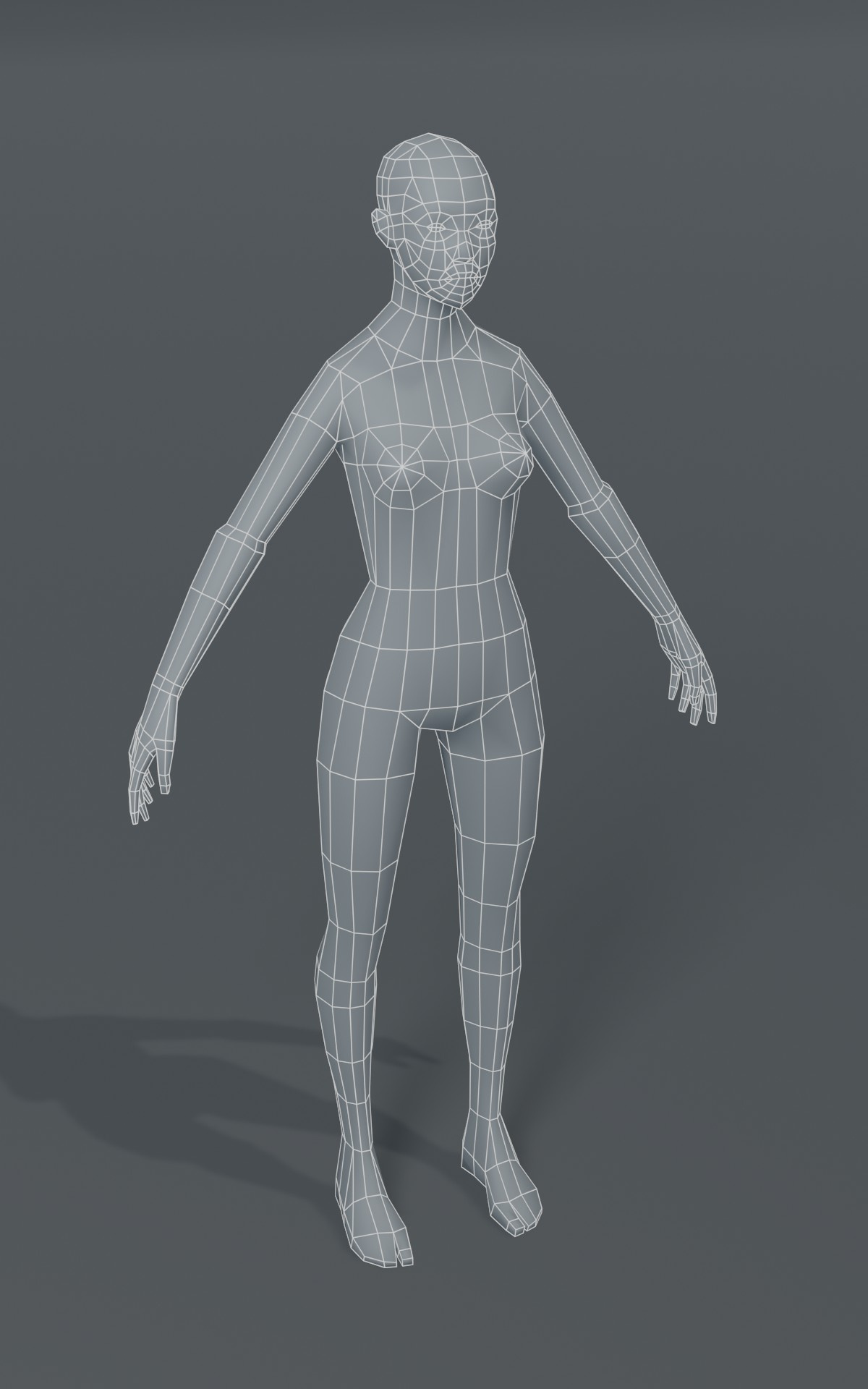 Female Body Base Mesh 3D Model designs, themes, templates and ...