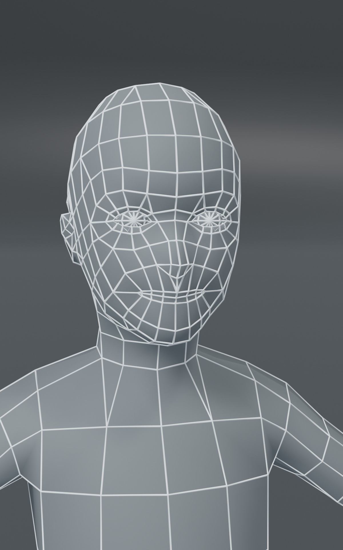 Boy Body Base Mesh 3D Model 1k Polygons by 3D-Disco on Dribbble