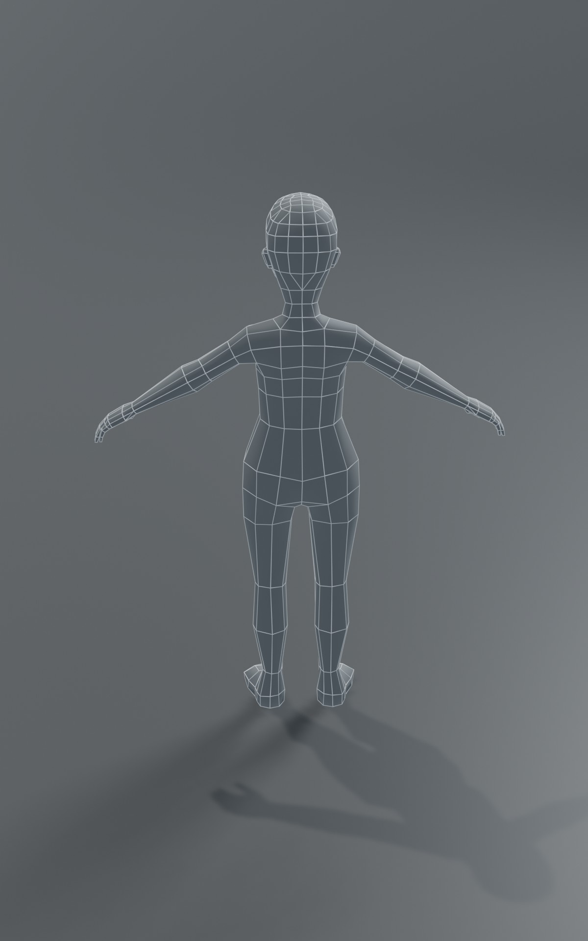 Girl Body Base Mesh 3D Model 1k Polygons by 3D-Disco on Dribbble