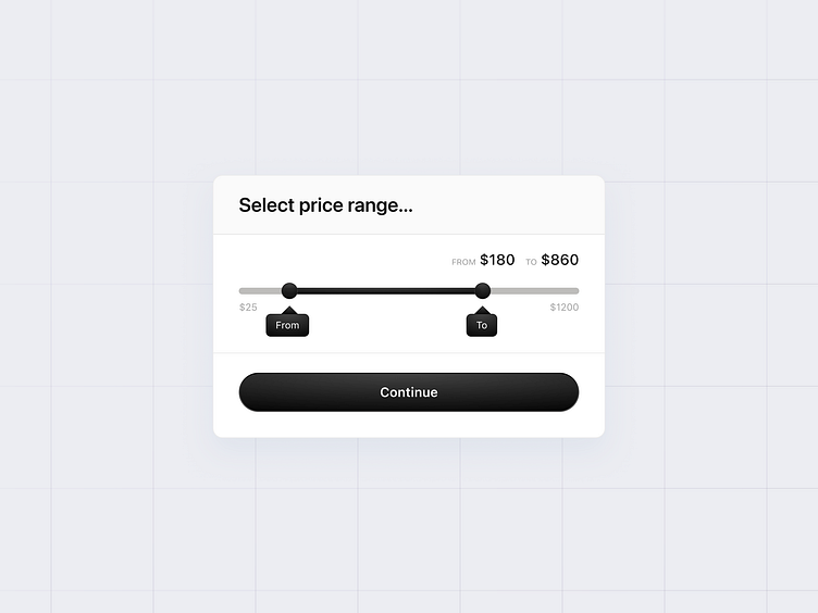 Price Range Filter by Sharanya on Dribbble