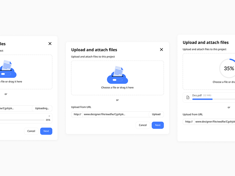 File upload modal | Загрузка файлов модальное окно by Tatyana on Dribbble