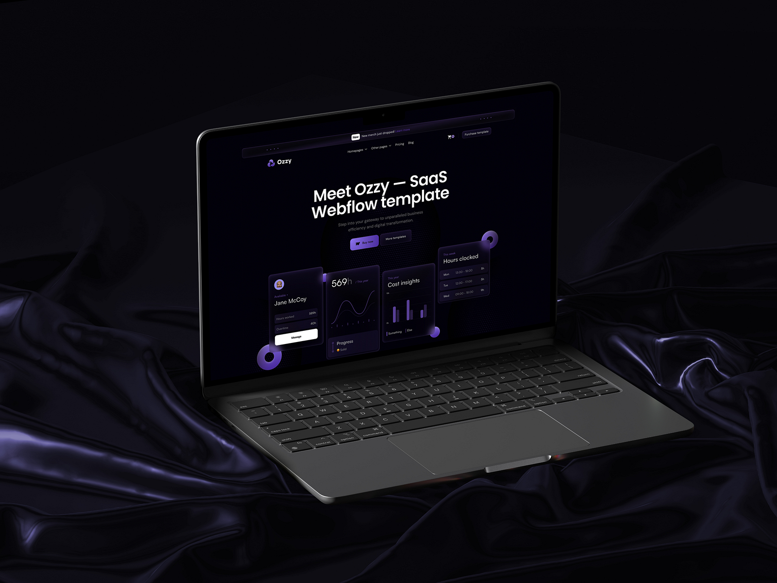 Ozzy - SaaS Webflow Template by Juno Studio on Dribbble