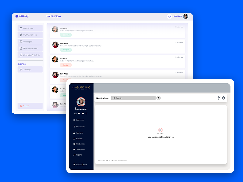 Notification Page Design designs, themes, templates and downloadable ...