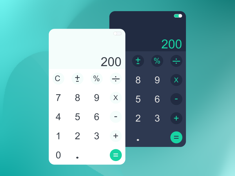 Calculator by Priti Shaw on Dribbble