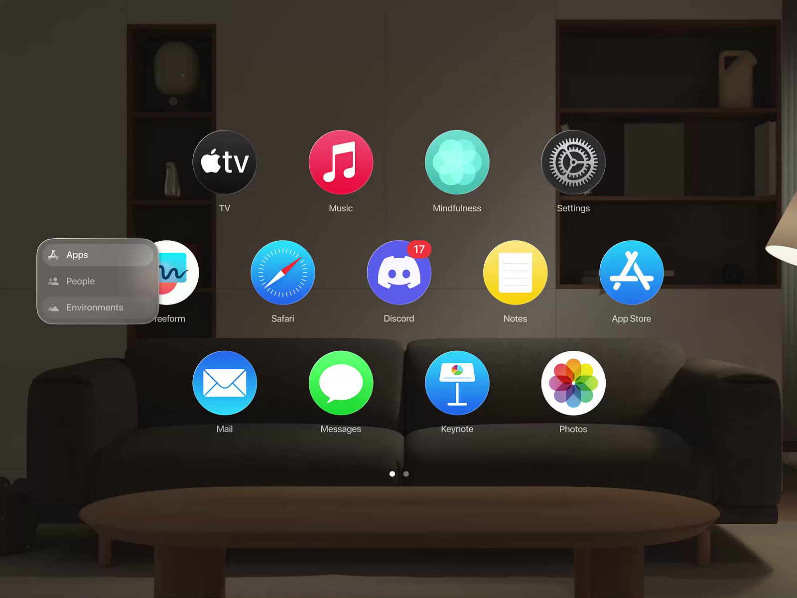 Home Screen: Vision Pro Spatial UI (Sound on 🔊) by Lycoris | UX/UI ...
