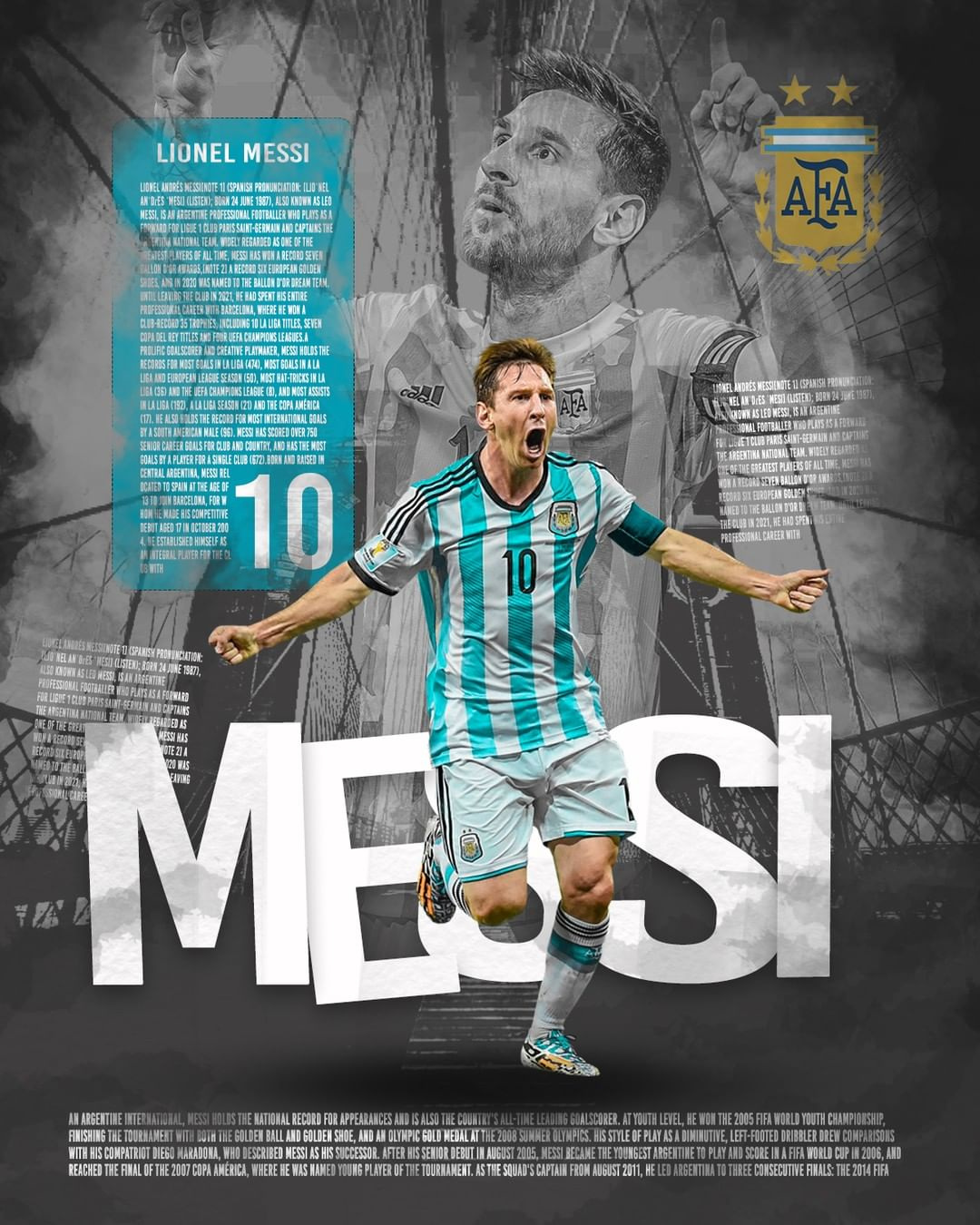 Lionel messi Graphic design by _theelementals_ on Dribbble