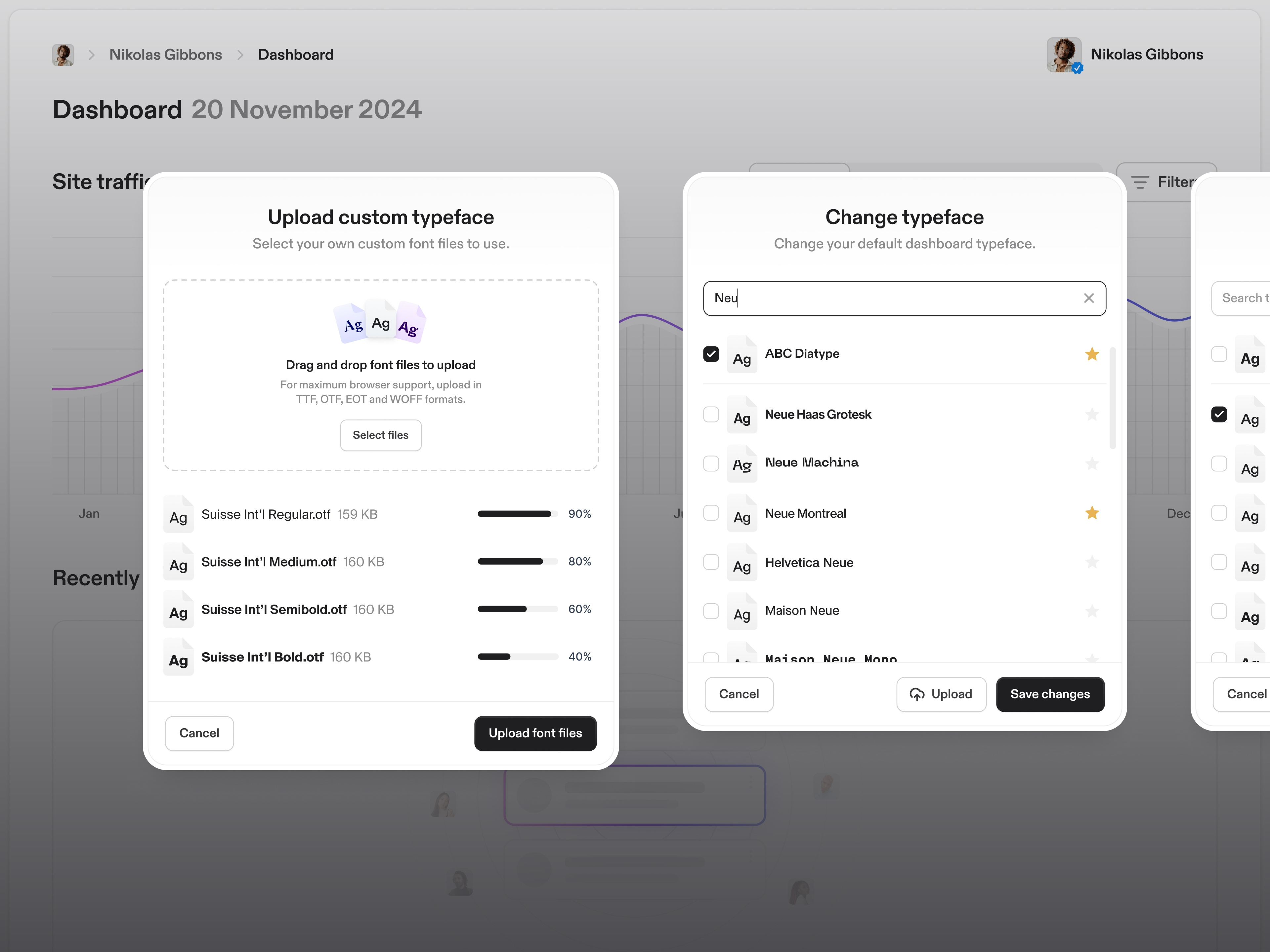 Upload custom typeface — Untitled UI by Jordan Hughes® on Dribbble