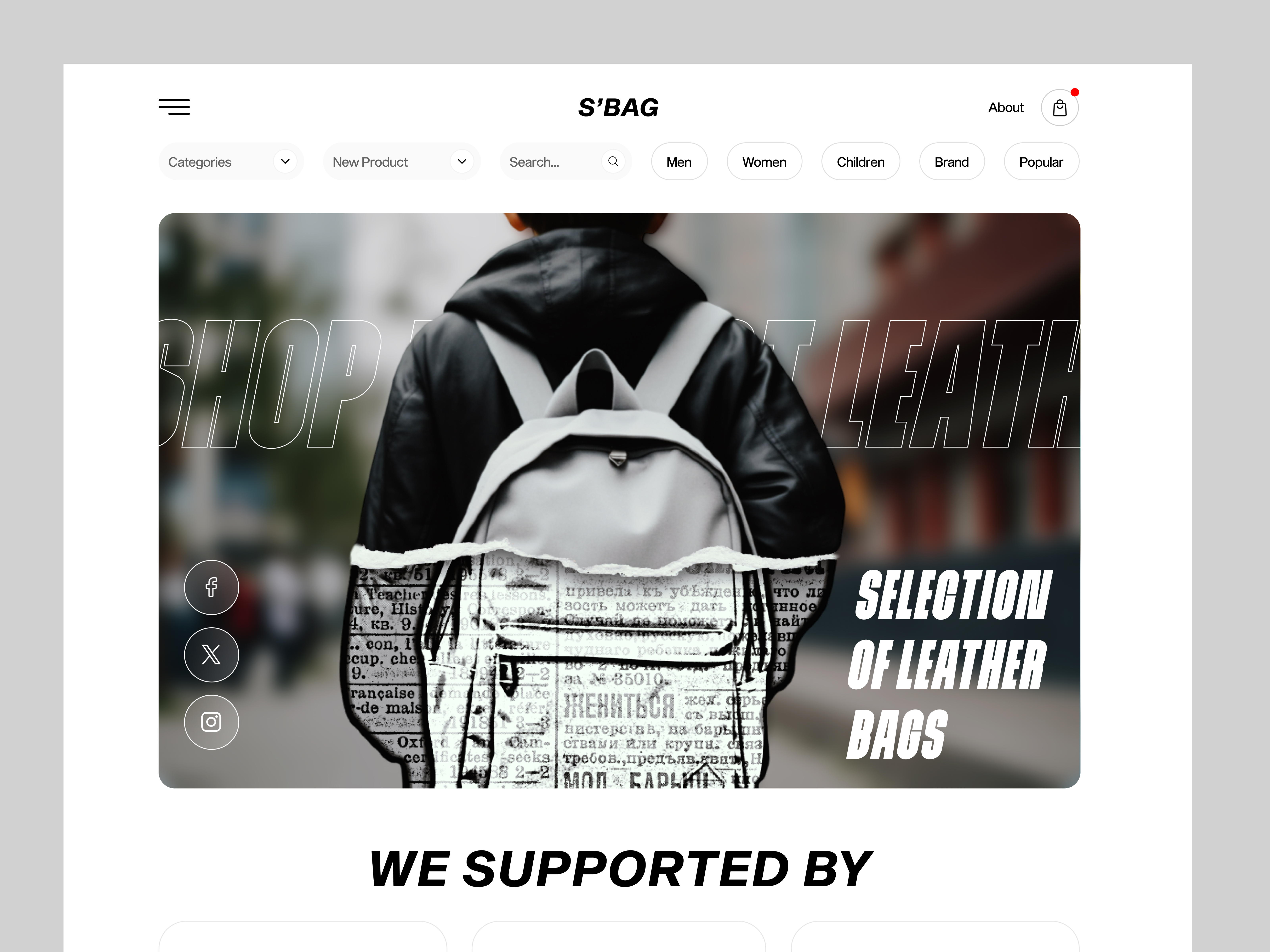 E-commerce bags website design 👜 by Sahil Dobariya on Dribbble