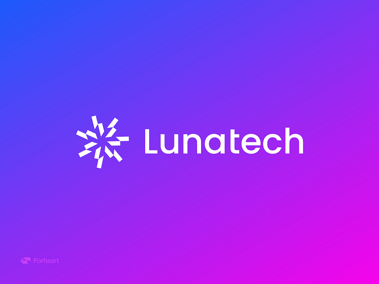 Lunatech Logo Design by Forhad Uddin on Dribbble
