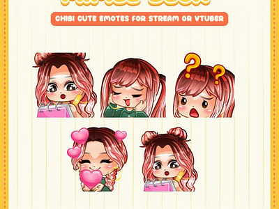 YCH Cute Chibi Emotes by CHIBINEIRA on Dribbble