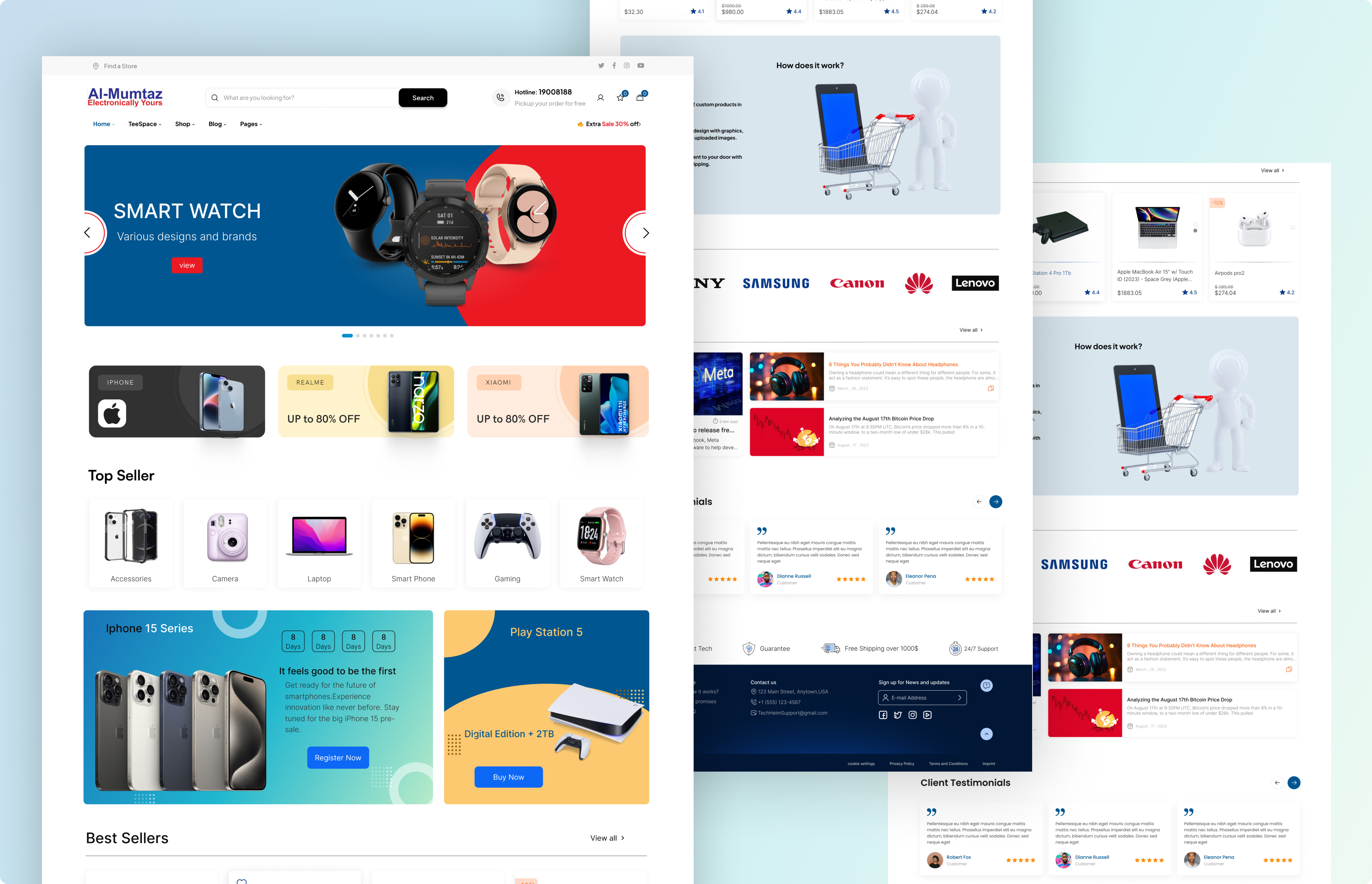 Electronics | E-Commerce website, UIUX, web design by Muhammad Shabbir on Dribbble