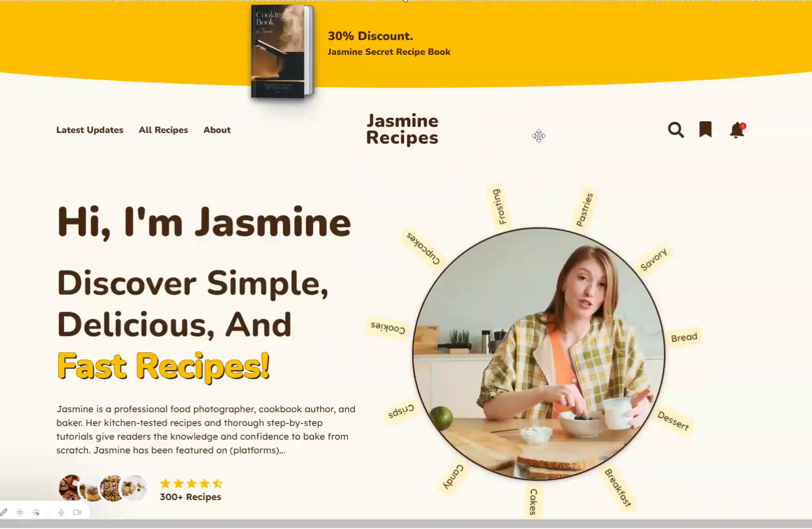Jasmine Recipes by Kareem on Dribbble