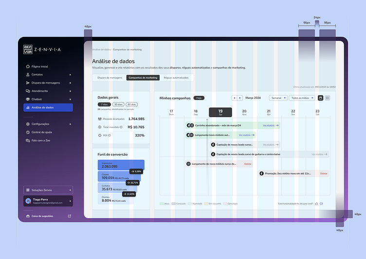 Data analysis - UI Design study by Tiago Parra on Dribbble