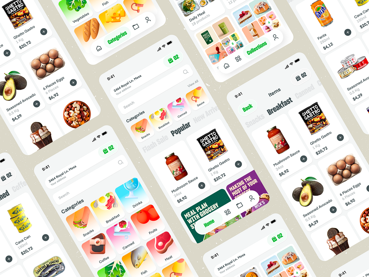 Browse thousands of Grocery App images for design inspiration | Dribbble