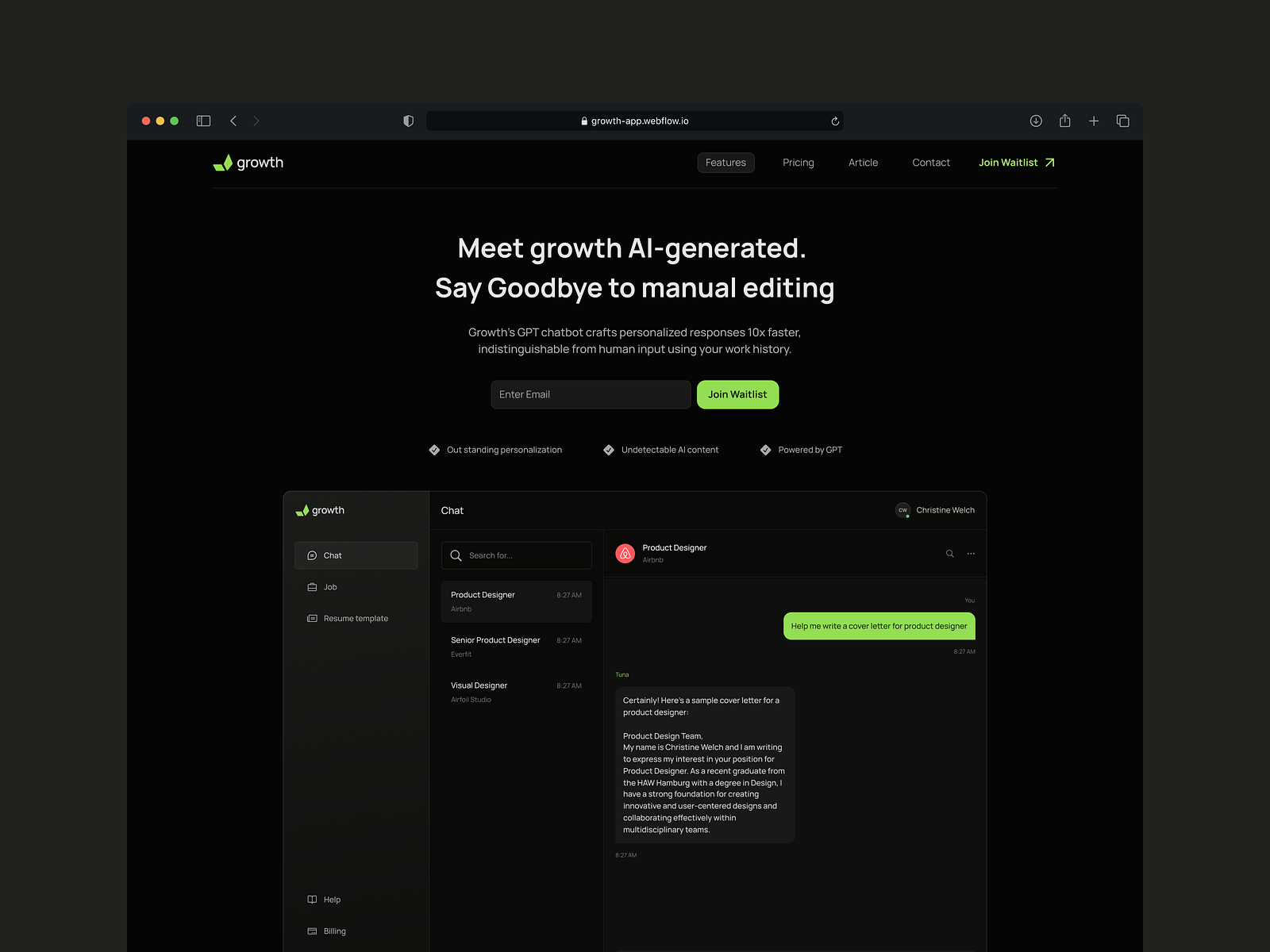 growth-app SAAS landing page by Viet Quoc on Dribbble growth-app SAAS landing page by Viet Quoc on Dribbble