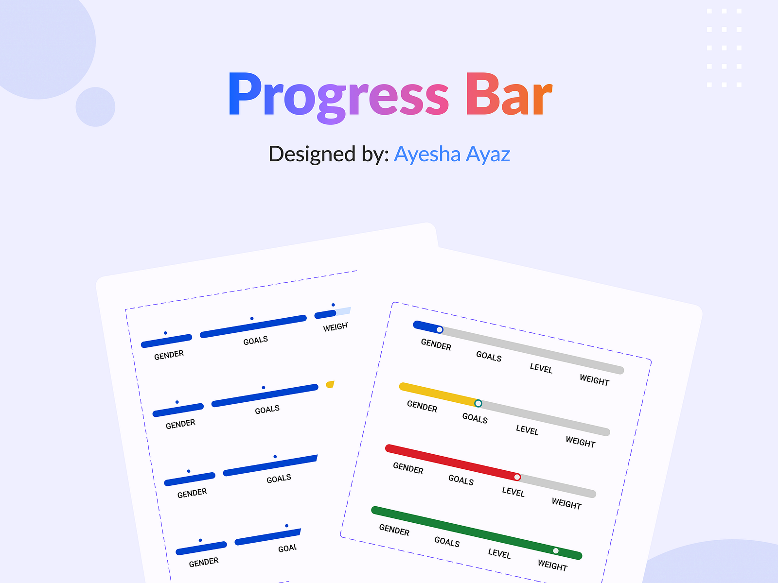 Progress Bar Ideas by Ayesha Ayaz on Dribbble