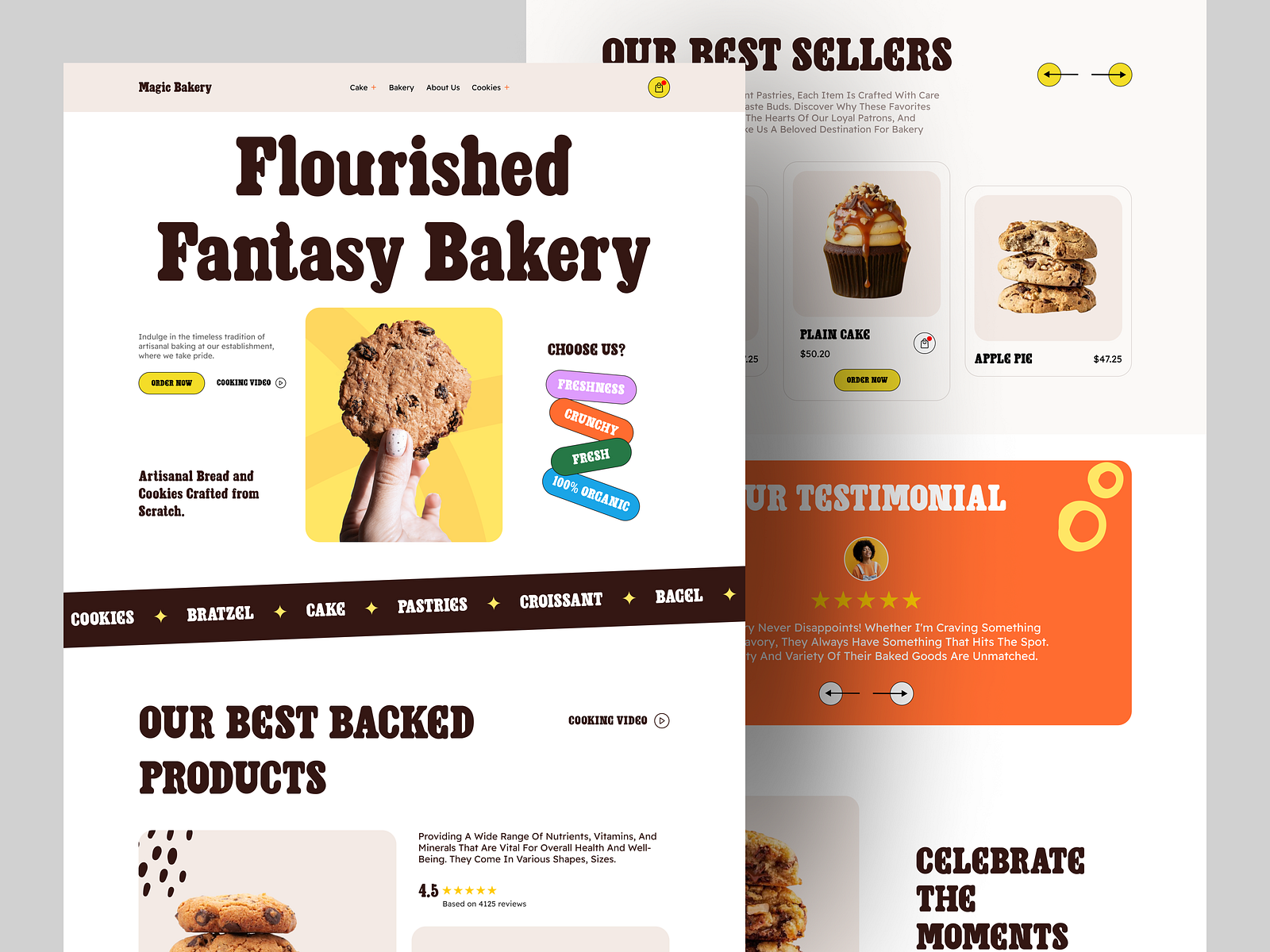 Bakery Shop Website Design! 🧁 by Sahil Dobariya on Dribbble