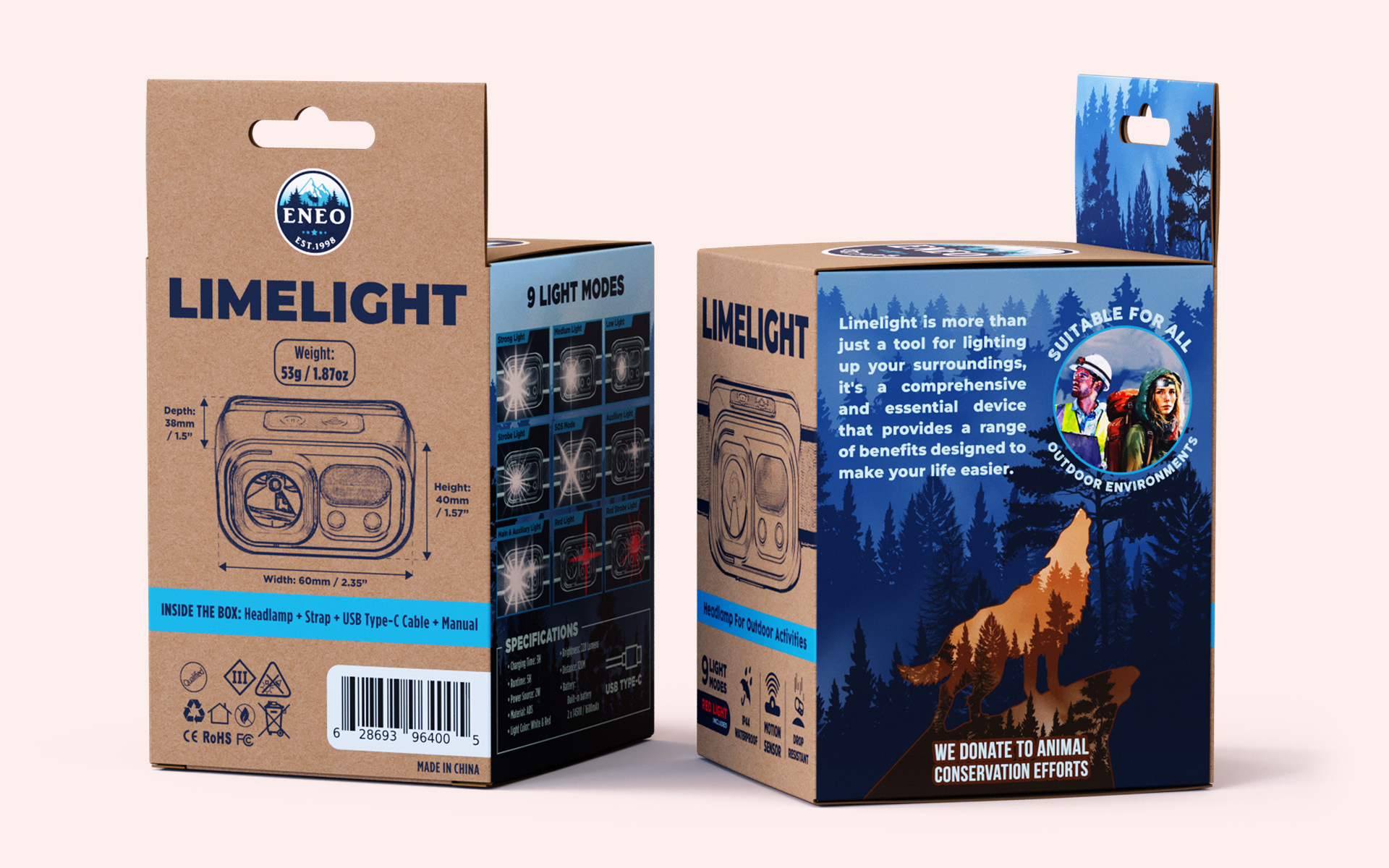 Packaging Design for a headlamp product by Design Warlord on Dribbble
