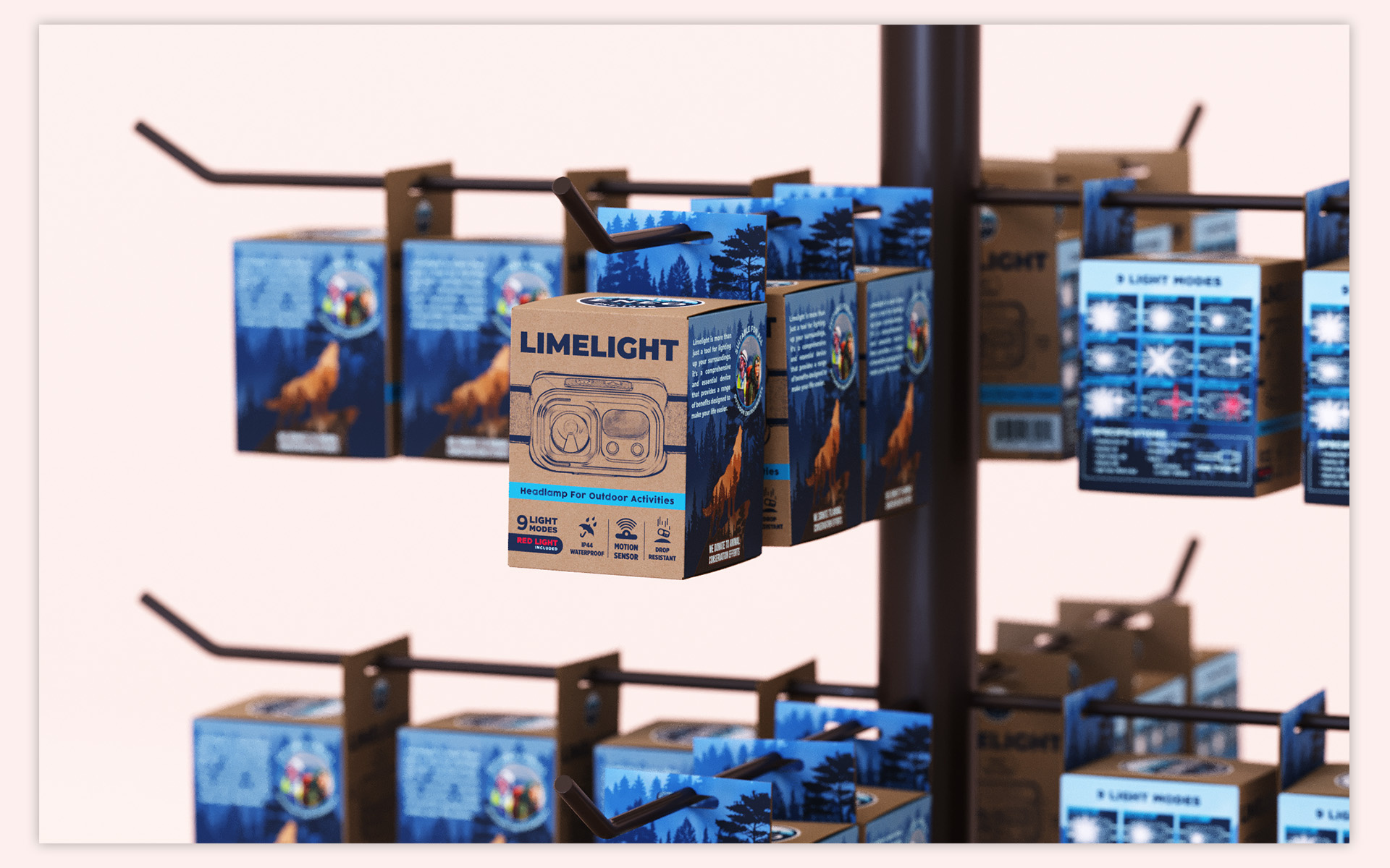 Packaging Design for a headlamp product by Design Warlord on Dribbble