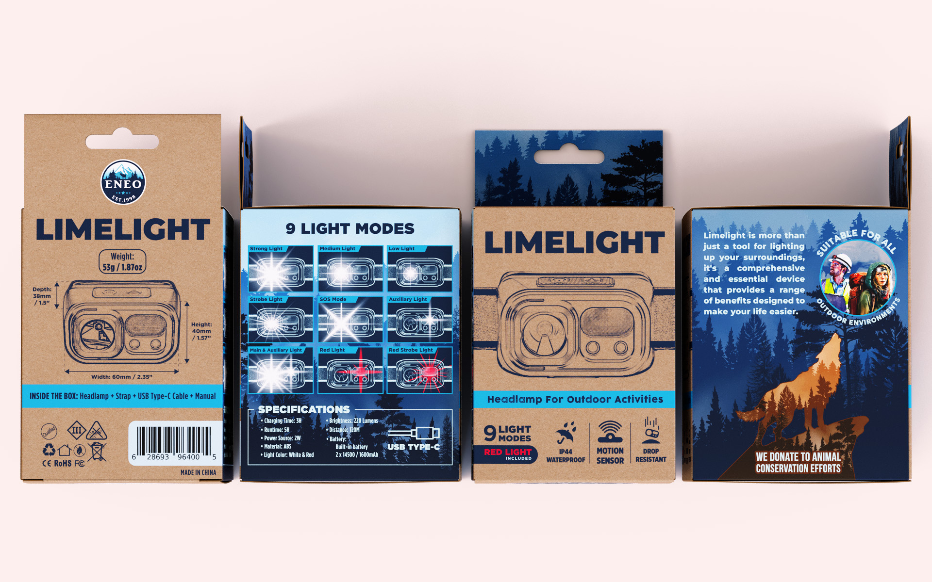 Packaging Design for a headlamp product by Design Warlord on Dribbble