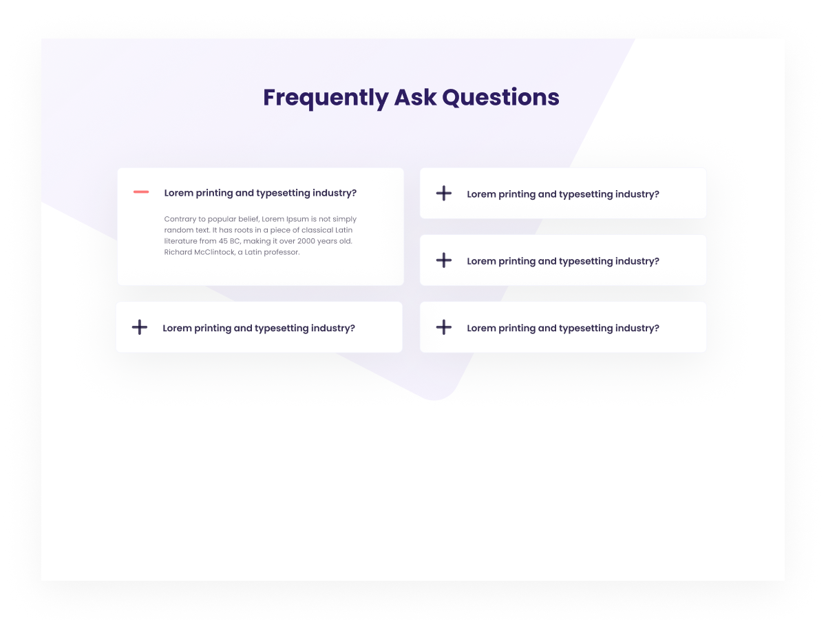 Frequently Ask Questions by Sandeep on Dribbble