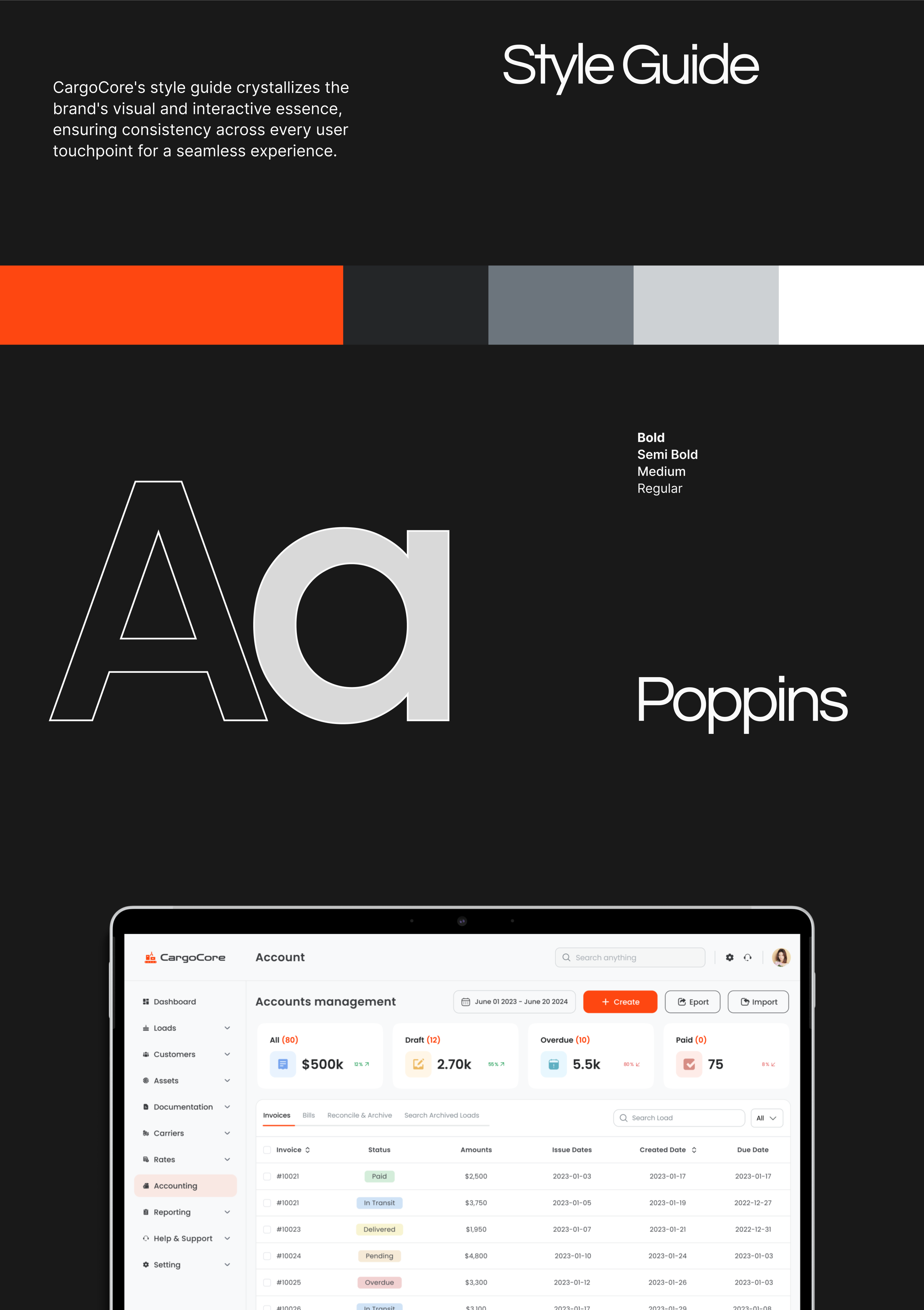 CargoCore: Streamlined Shipping Management System by Creatibuzz UI/UX ...
