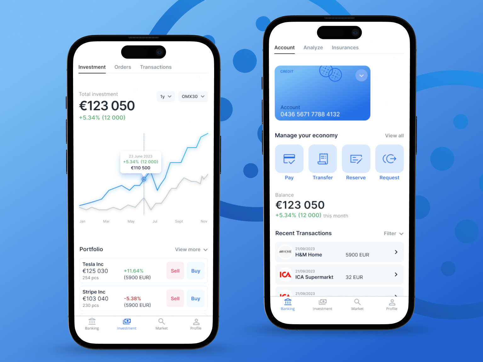 Finance Mobile App UI by Meriem Manouchi on Dribbble