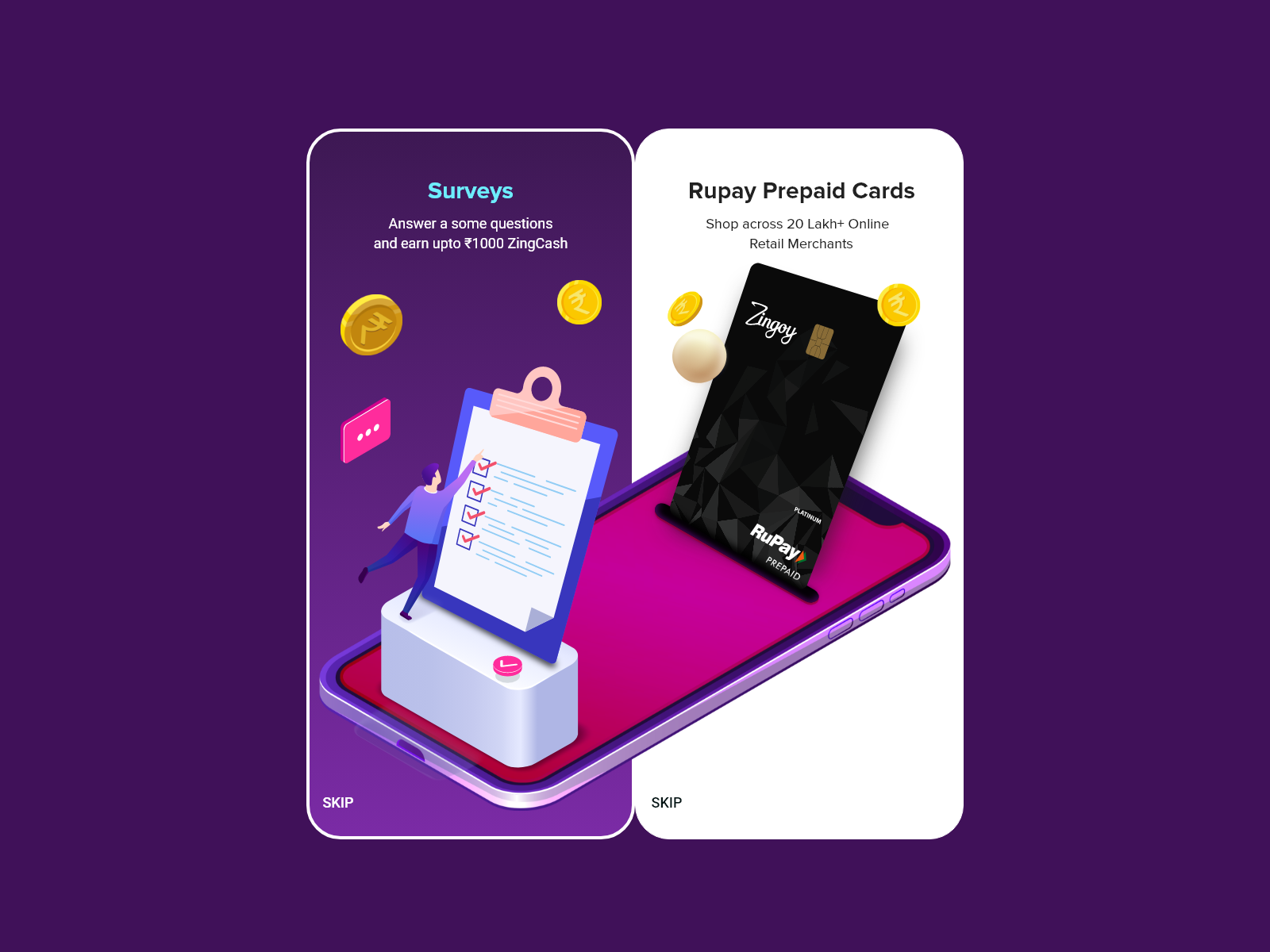 App Intro Screens Design by siddhesh.design on Dribbble