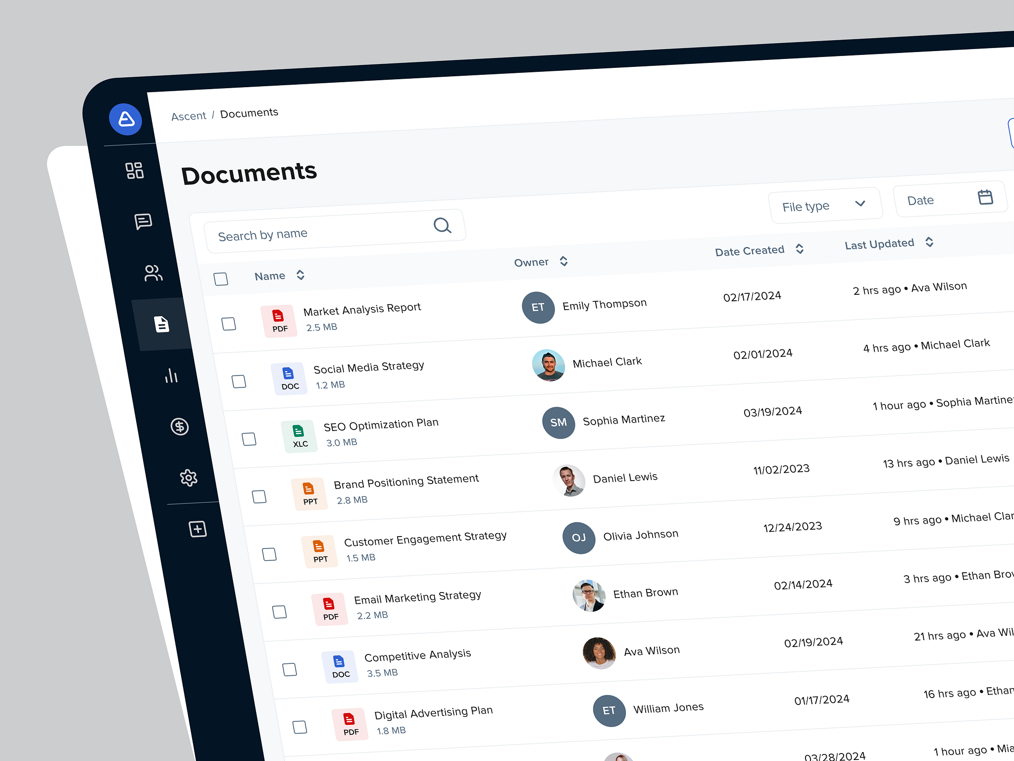 Dashboard | Document Management by Yelyzaveta on Dribbble