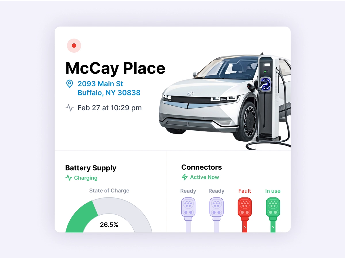 EV Charging Station Component by Joe Salowitz on Dribbble
