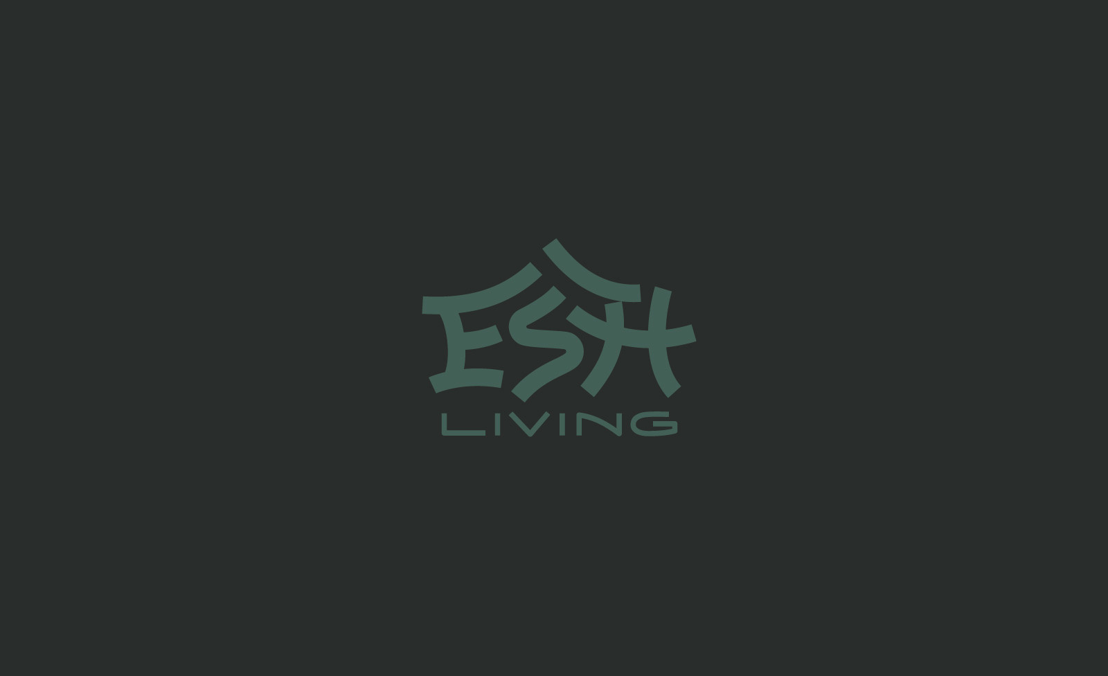 ESH living- typography logo. by Kristijan M on Dribbble