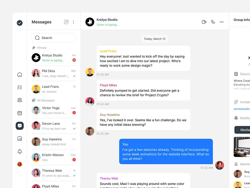 Message UI designs, themes, templates and downloadable graphic elements ...