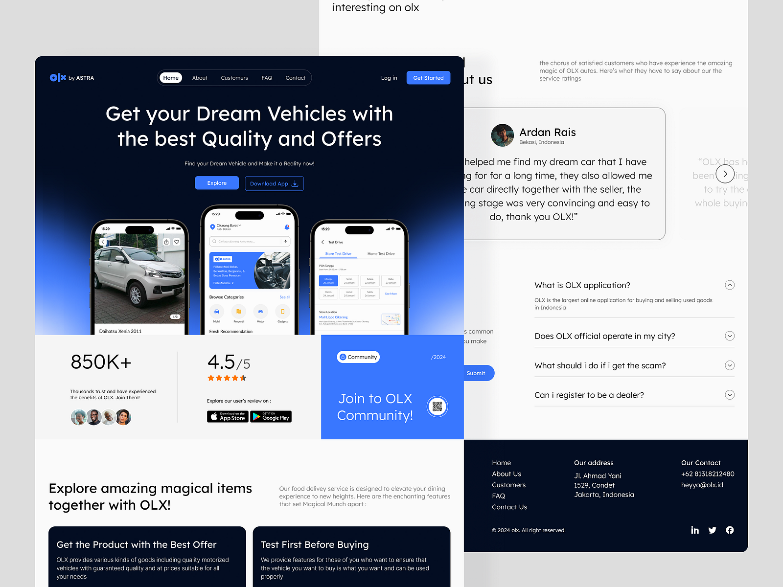 OLX - Landing Page Version by Arkan Faiz on Dribbble