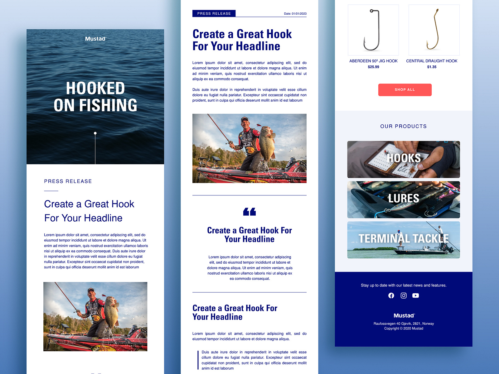 Fishing Klaviyo Email Design by Retrospective Media on Dribbble