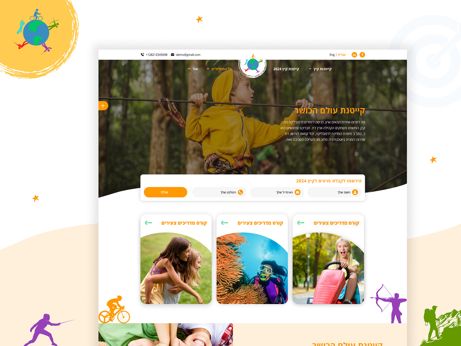 Sportschool - Website design by codeandcore on Dribbble