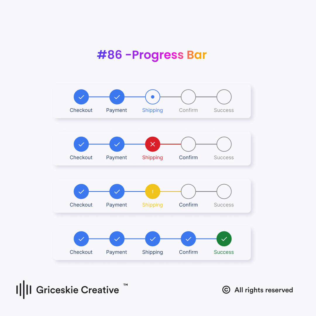Daily Ui 86 - Progress Bar by Rener Aljustyo on Dribbble