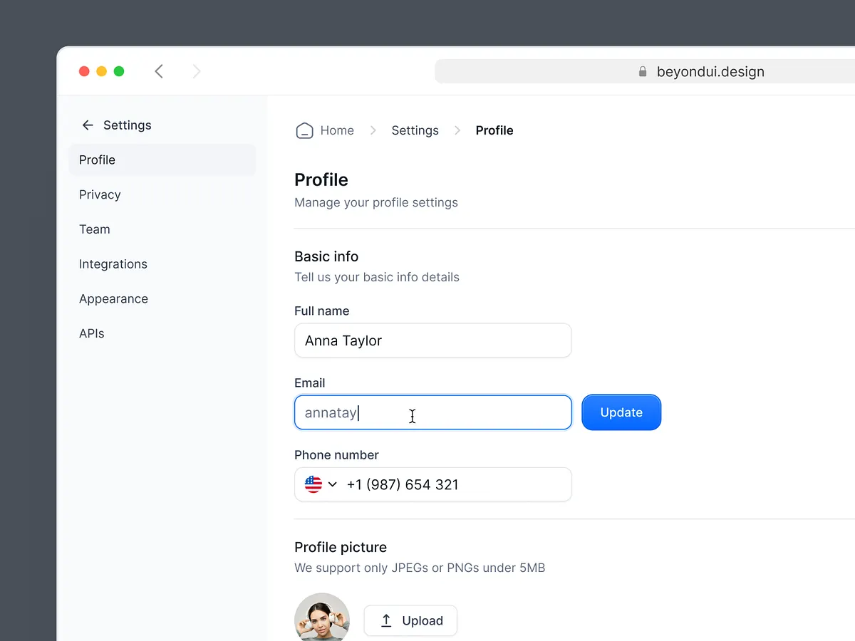 Browse thousands of Profile Settings Page images for design inspiration ...