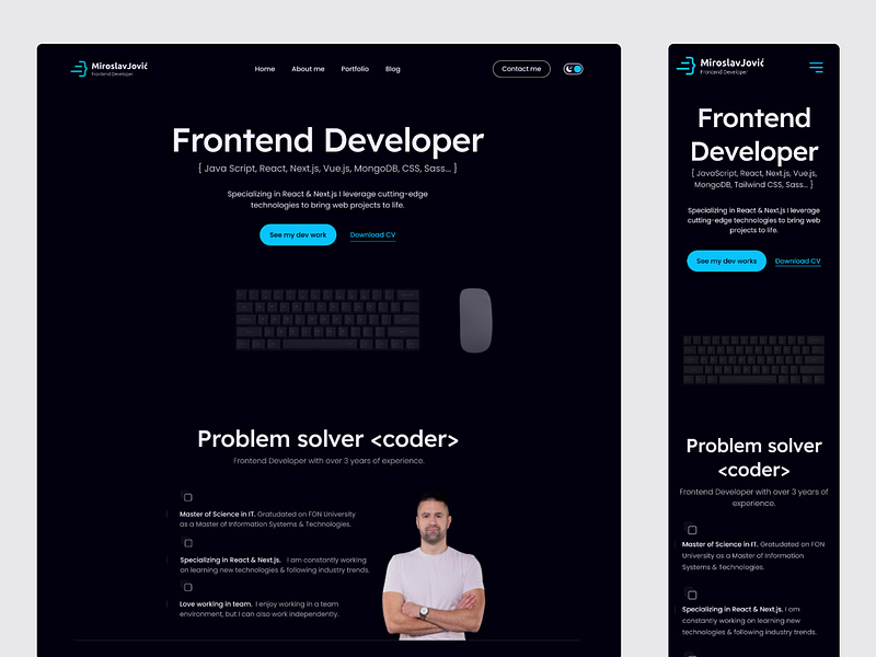Browse thousands of Front End Developer Portfolio images for design ...