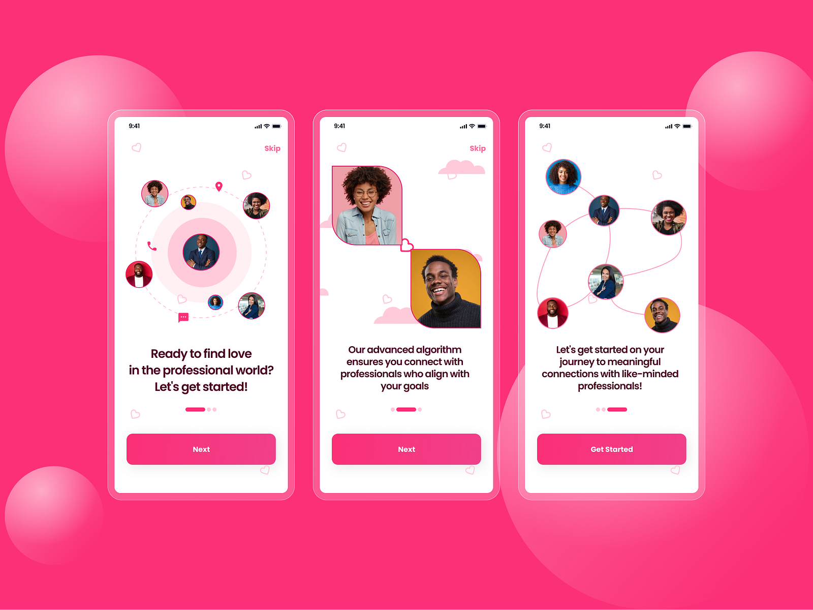 Dating App Onboarding screen by Isaac Sam on Dribbble