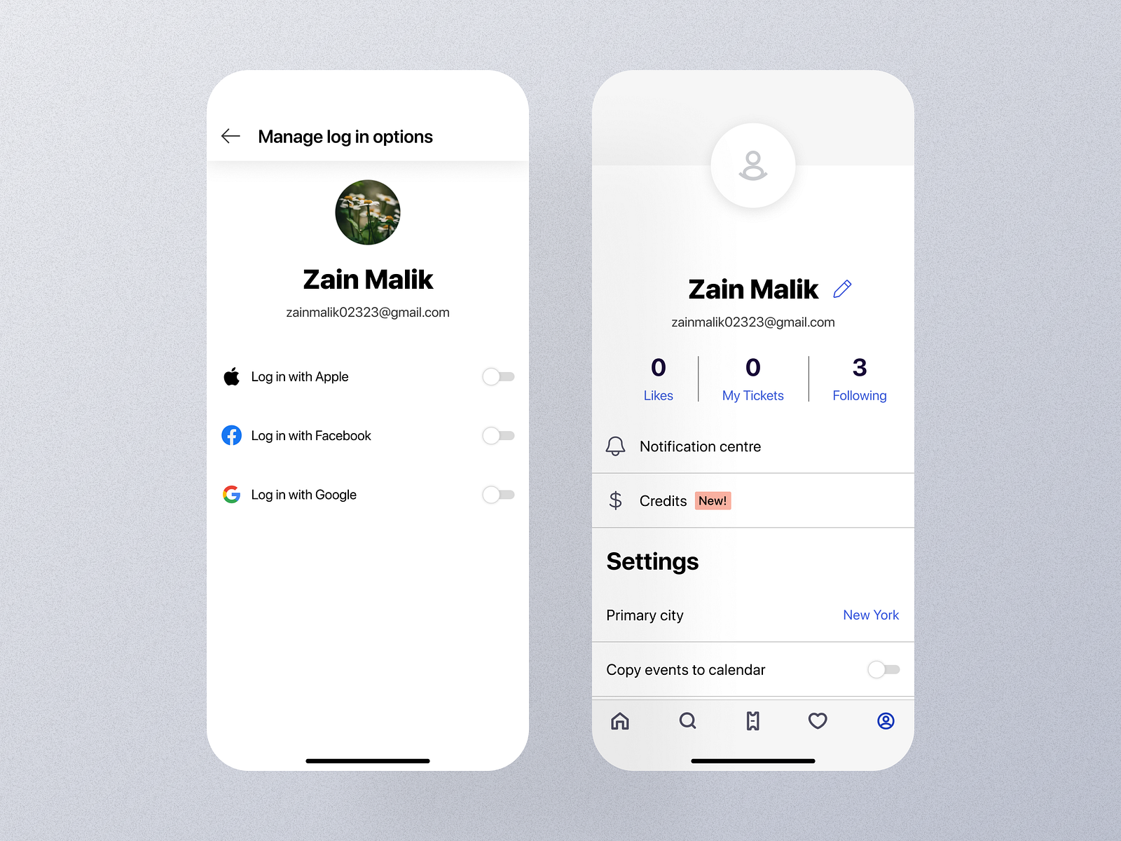 Profile Mobile App Ui By Ui Ants On Dribbble