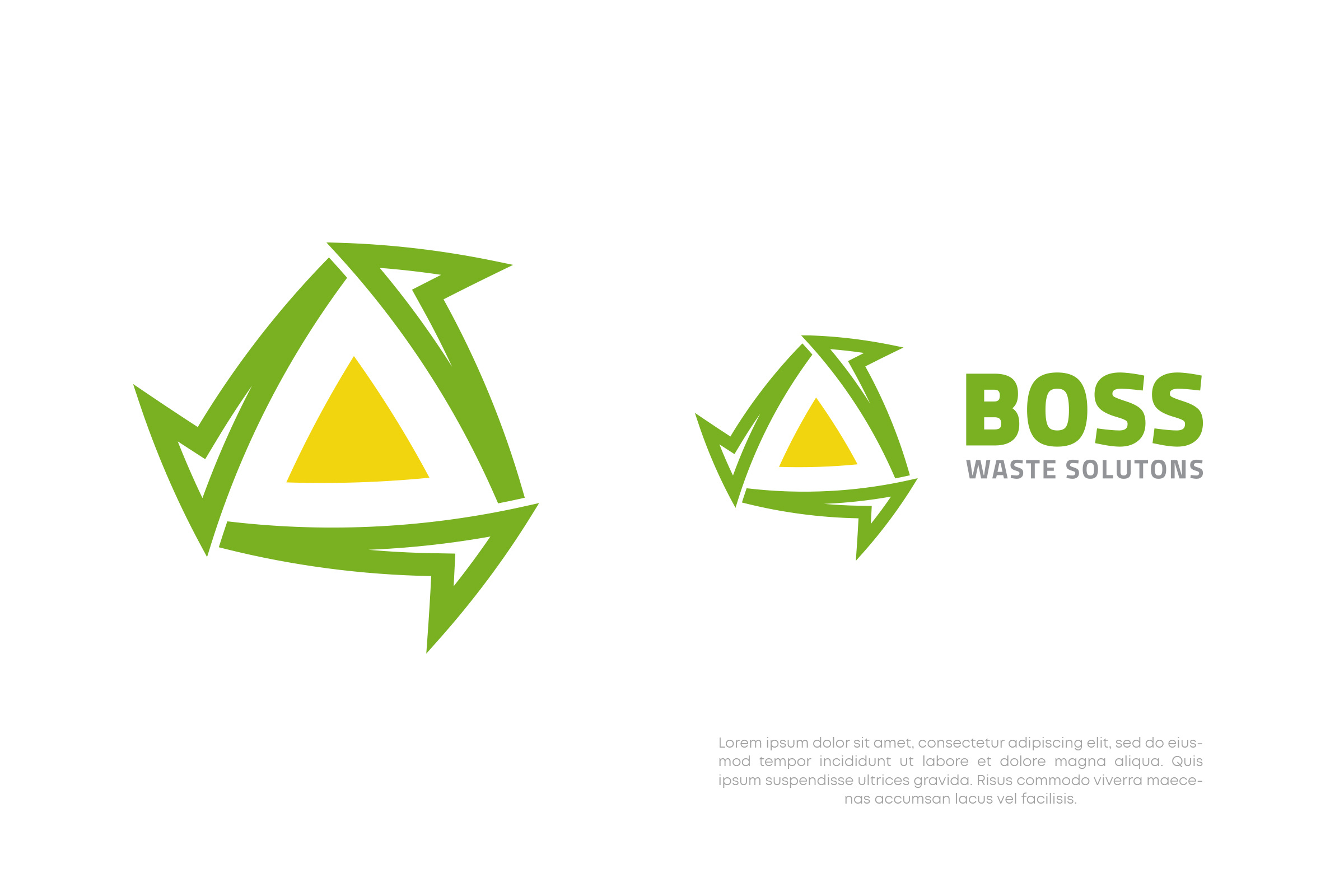 Waste Solutions company logo design by Workline Design on Dribbble