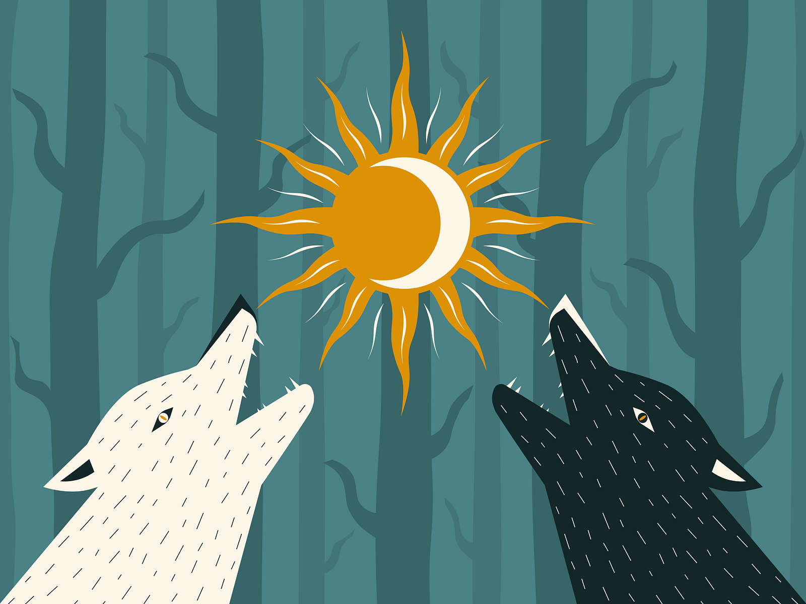 Skol and Hati by JuliYule on Dribbble
