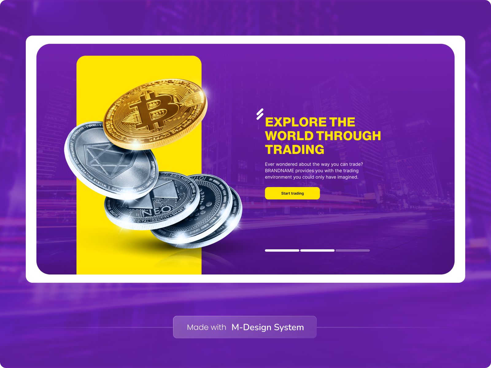 Hero Section | M-Design System by Designer :s Agency ® on Dribbble