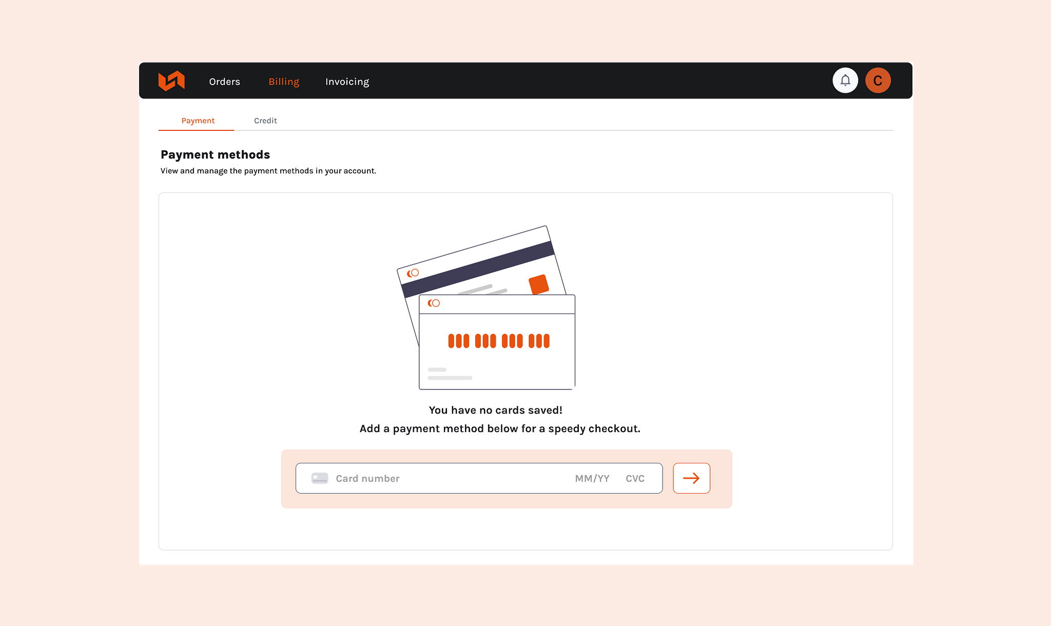 Dashboard Payment methods by Iasmina Craciun on Dribbble
