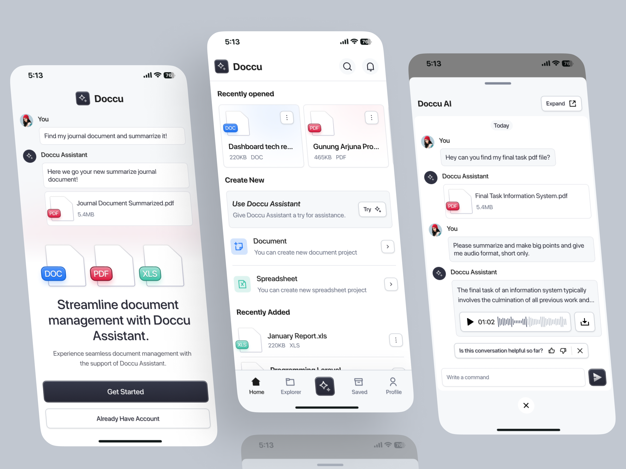 Doccu - Document app with AI by Rifat Zulfan for Caraka on Dribbble